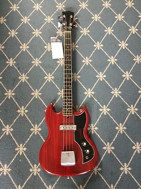 Kay Bass 1960's See-Thru Cherry | Reverb