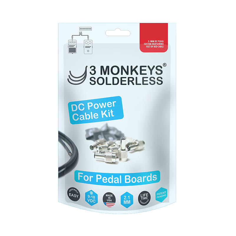 3 Monkeys Solderless DC Cable Kit 06 - Patch Cable | Reverb