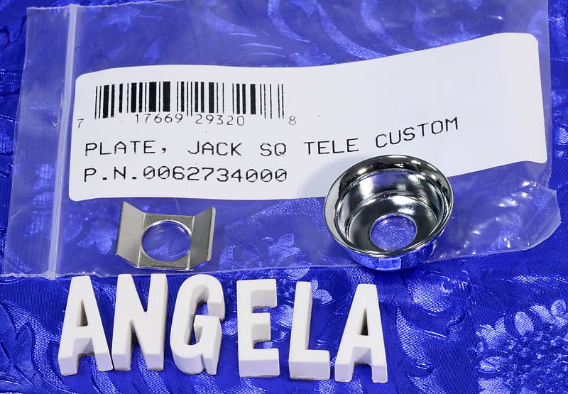 Genuine Fender Squier Tele Custom Chrome Input Jack Cup | Reverb UK