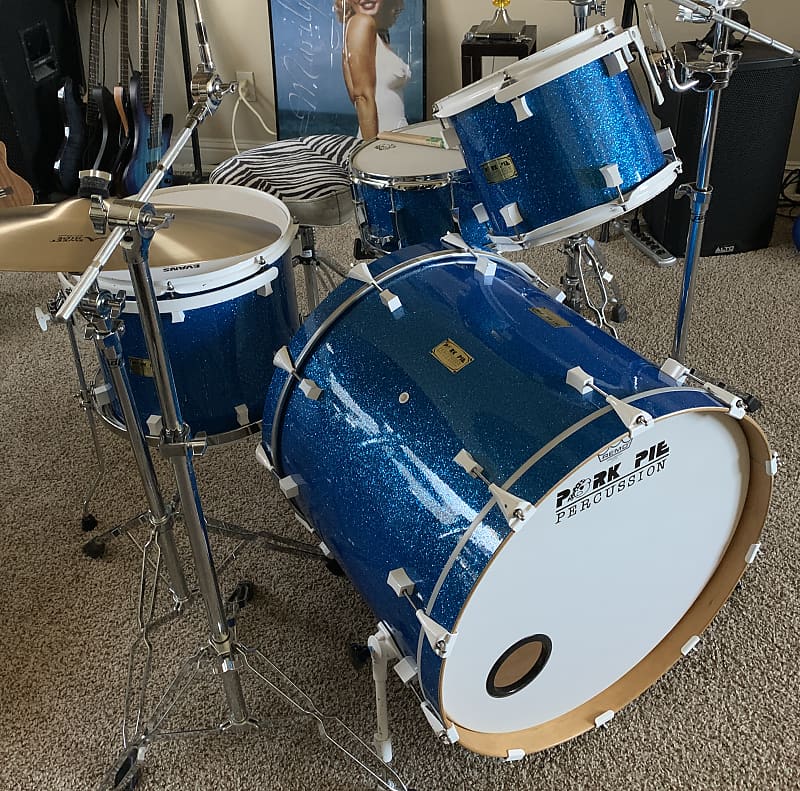 Pork Pie Blue Sparkle Shell Pack 2005 Blue Sparkle | Reverb