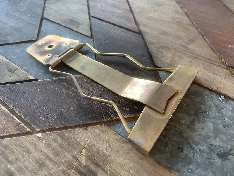 Real Life Relics Kluson Aged Gold Archtop Trapeze Tailpiece | Reverb