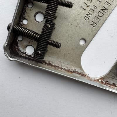 52 Fender Telecaster Bridge PAT.PEND. Tele Serial 2671 Number | Reverb