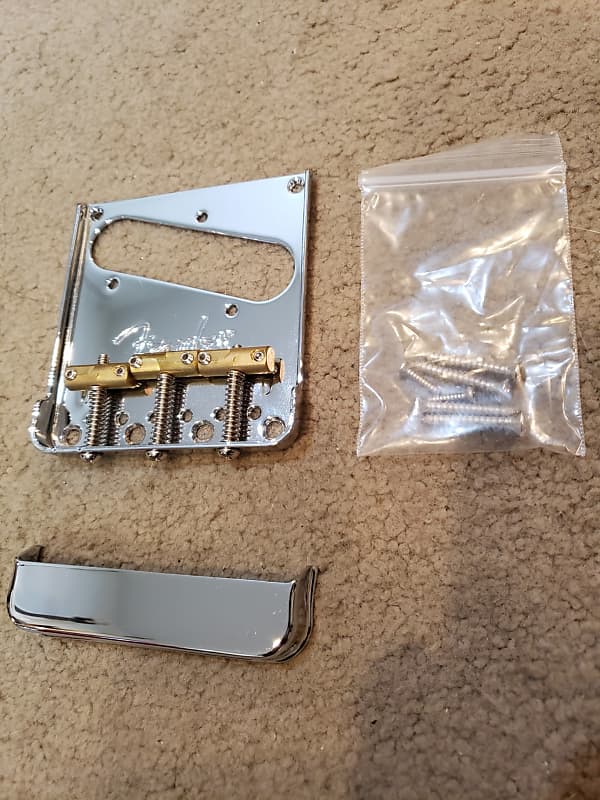 Fender American Professional Telecaster Bridge Chrome Cover | Reverb