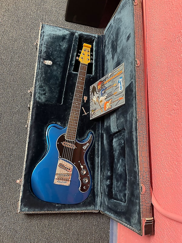 Burns Custom Elite Sonic Blue w/OHSC | Reverb