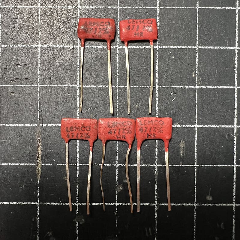 Lemco 47pf silver mica capacitor | Reverb