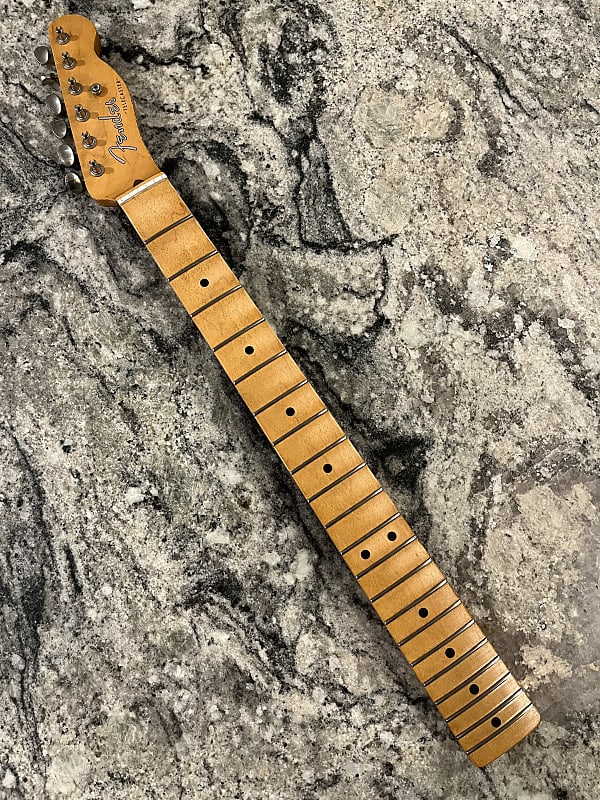 Fender Road Worn '50s Tele Neck with Tuners and String Tree | Reverb