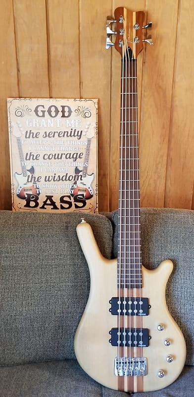 Kona 5 String Bass Neck-Through 2024 - Natural | Reverb