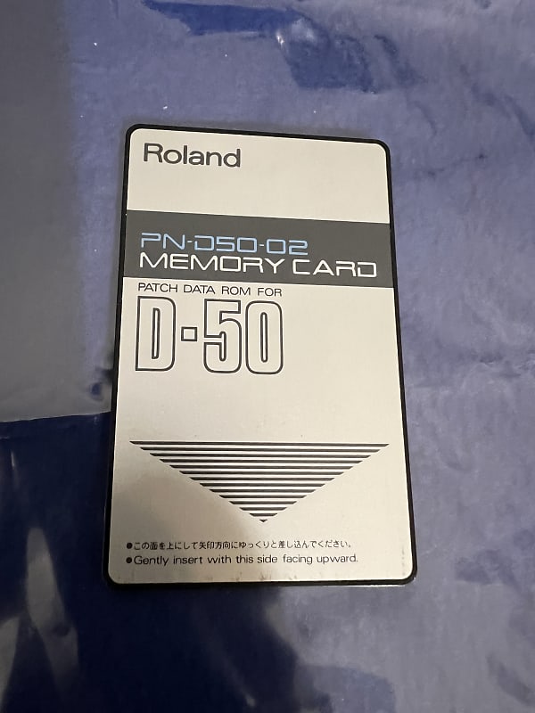 Roland PN-D50-00 ROM Memory Card for D-50 - VINTAGE - PERFECT | Reverb