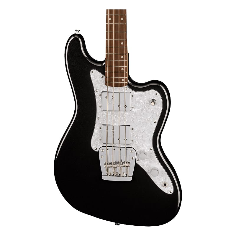 Squier Paranormal Rascal Bass HH - Metallic Black | Reverb