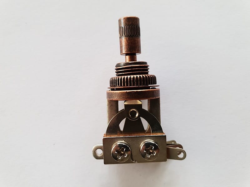 Les Paul 3 way toggle switch in relic antique bronze finish | Reverb