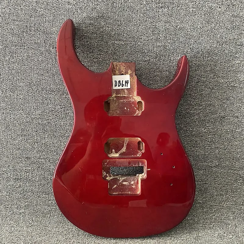 Glossy Red HH Guitar Basswood Body DIY Project | Reverb
