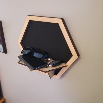 Wood Shelf - Acoust-Hex - Wood Hexagon Sound Diffuser | Reverb