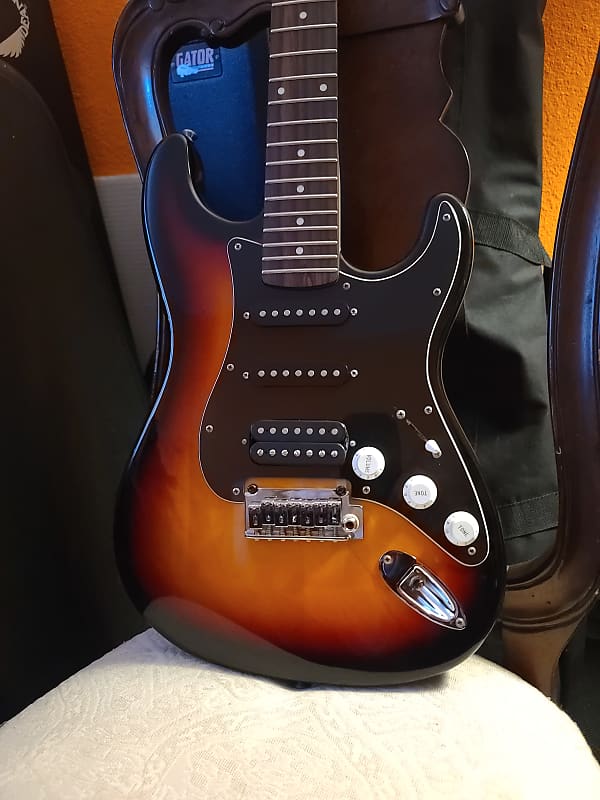 Squier 7 String Stratocaster Vii 2001 Sunburst Reverb