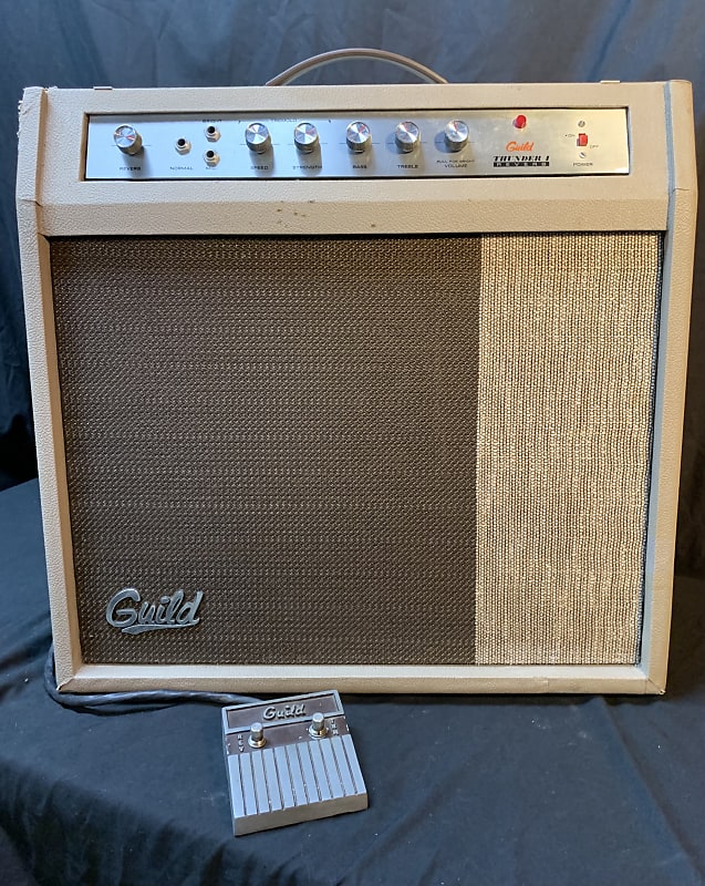 1966 Guild Thunder 1 Reverb T1-RVT Tube Amp w/ Tremolo & | Reverb