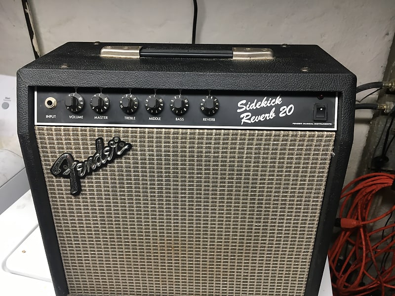 Fender sidekick reverb 20 1980s - blk | Reverb