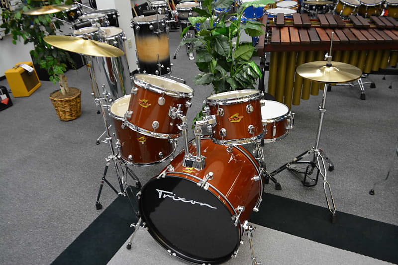 Trixon Luxus 100 5 Piece Drumset Mexican Brown Sparkle | Reverb