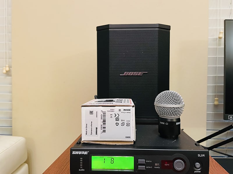 Shure SLX4 Receiver + SM58 Cartridge Mic SLX4/SLX2 | Reverb