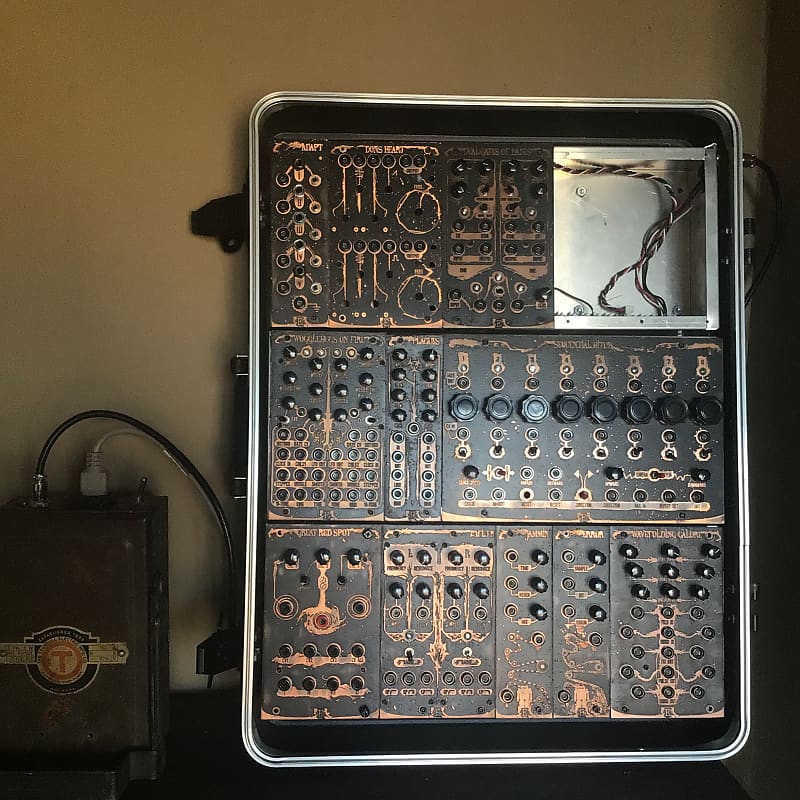DIY Copper Etched 4U Modular Synthesizer Suitcase | Reverb