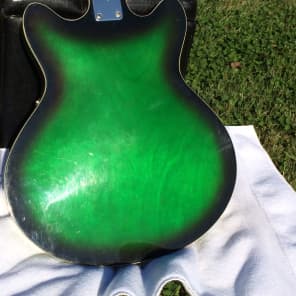 Decca Teisco 335 Style mid-sixties Green Sunburst | Reverb