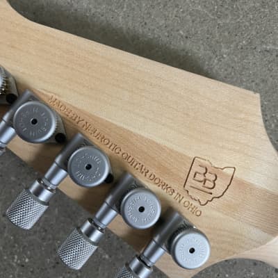 Bridge Builder Guitars Oxcart 7-string (Black Machine and | Reverb