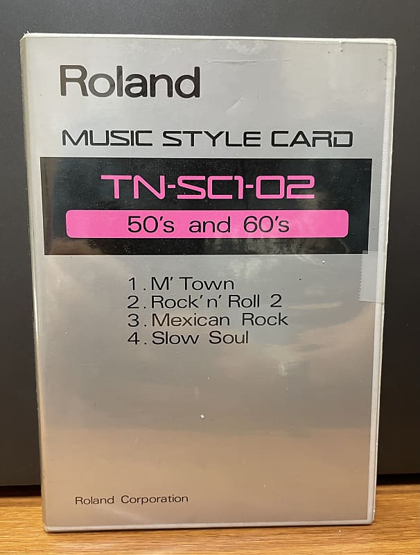 Roland TN-SC1-02 Music Style Card, 50's and 60's, NOS | Reverb