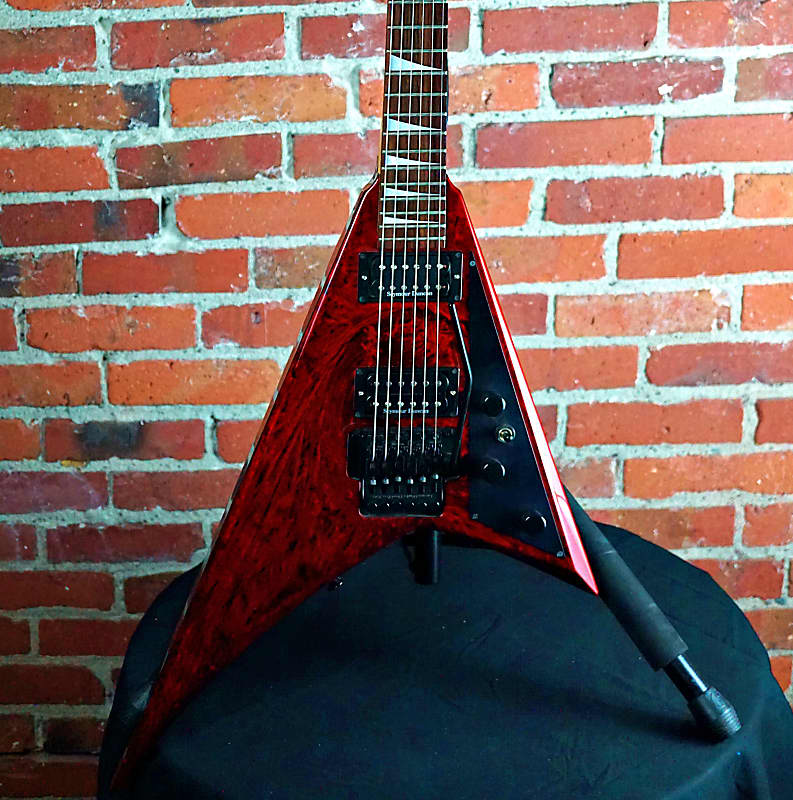 Jackson RR3 Randy Rhoads V 1997 Crimson Red OHSC | Reverb UK