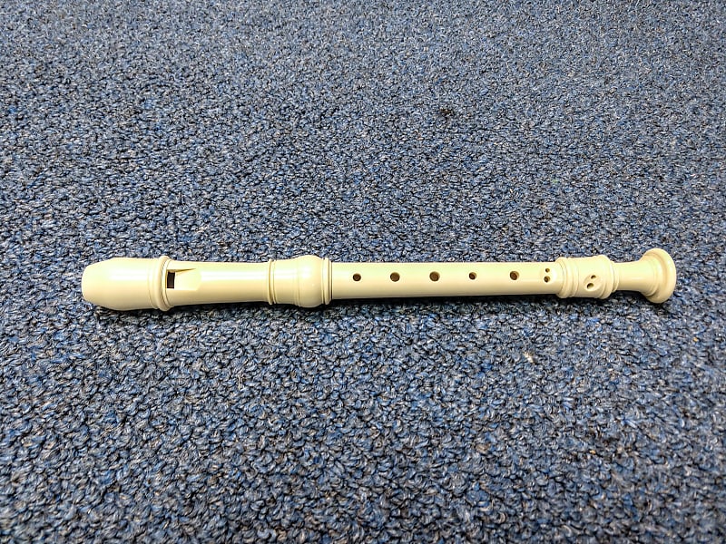 NEW Recorder Generic Soprano Cream With Cleaning Rod | Reverb