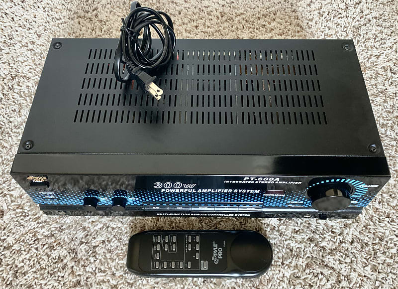 Pyle Pro PT-600A 300w Powerful Integrated Stereo Amplifier w/ | Reverb