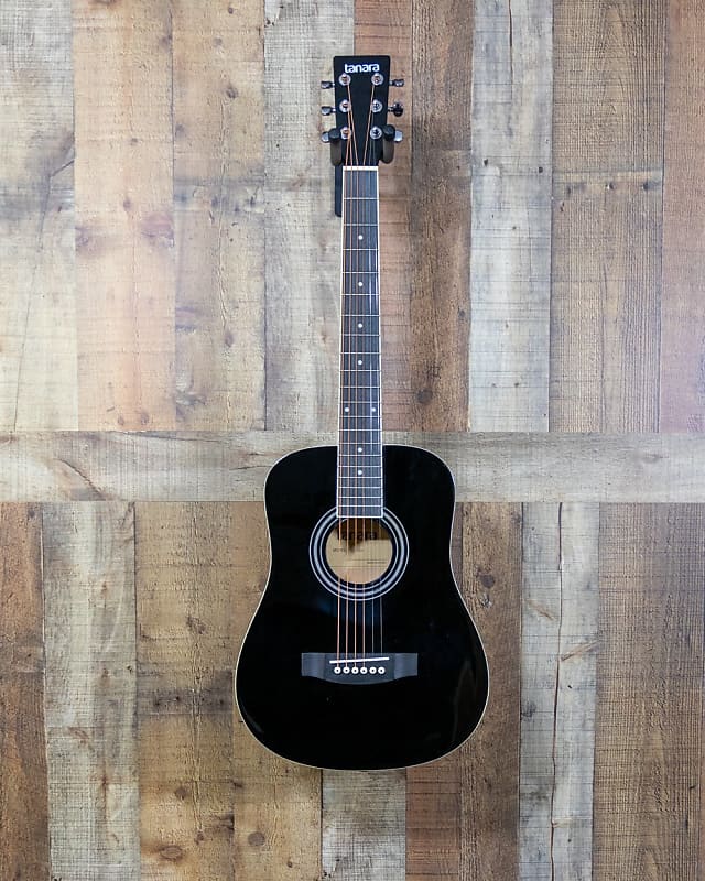 Tanara 1/2 Acoustic Guitar Black | Reverb