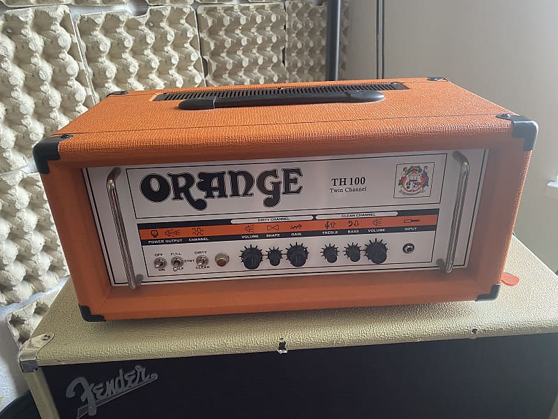 Orange TH100H 100-Watt Twin Channel Guitar Head, Orange Tolex | Reverb