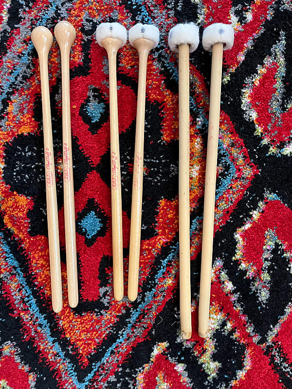 Adams Cloyd Duff Timpani Mallets 2, 3 and 8 (Three Pair) Wood | Reverb