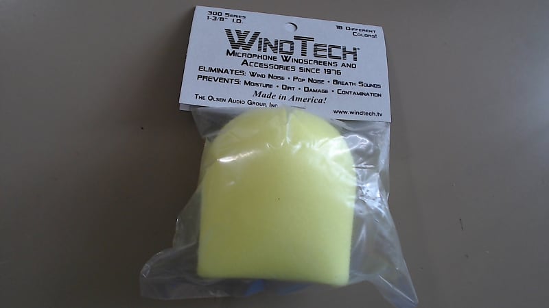 WindTech Microphone Windscreen 300 series 1-3/8" I.D. Neon | Reverb