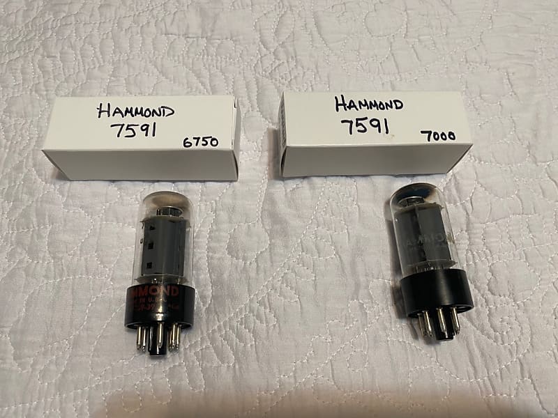 Pair of Vintage Hammond 7591A power tubes- 1960's | Reverb