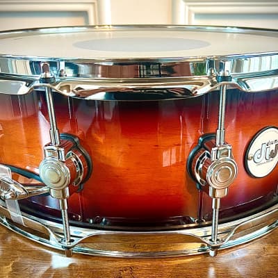 DW Snare Drum Design Series 14x5.5" Tobacco Burst | Reverb