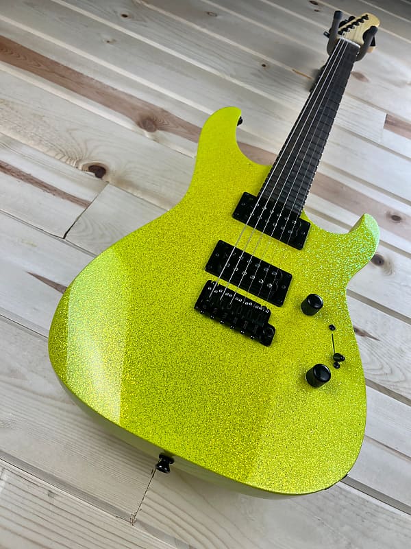 Friedman NoHo 24 Neon Green with Poly Finish Black Hardware | Reverb