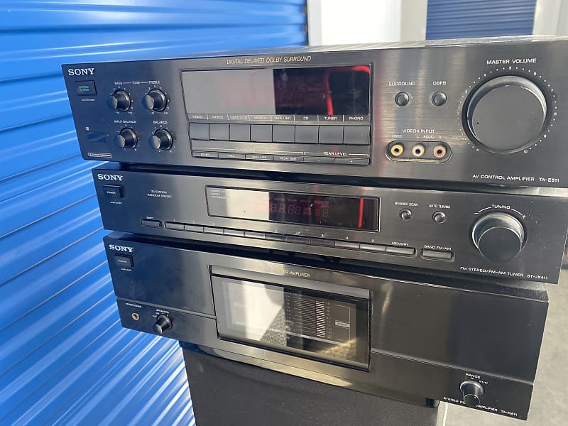 Sony stereo tuner preamp and amplifier TA-N511 1998 Black | Reverb