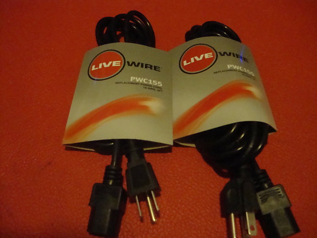 Hosa PWC-155 8 foot IEC Power Cord - 2 New Live Wire power | Reverb