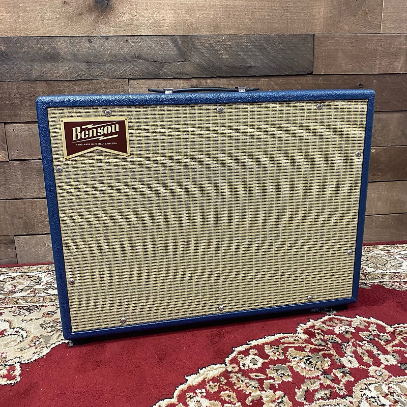 Benson Amps Monarch Reverb + 1x12 Combo - Blue Tolex/Wheat | Reverb