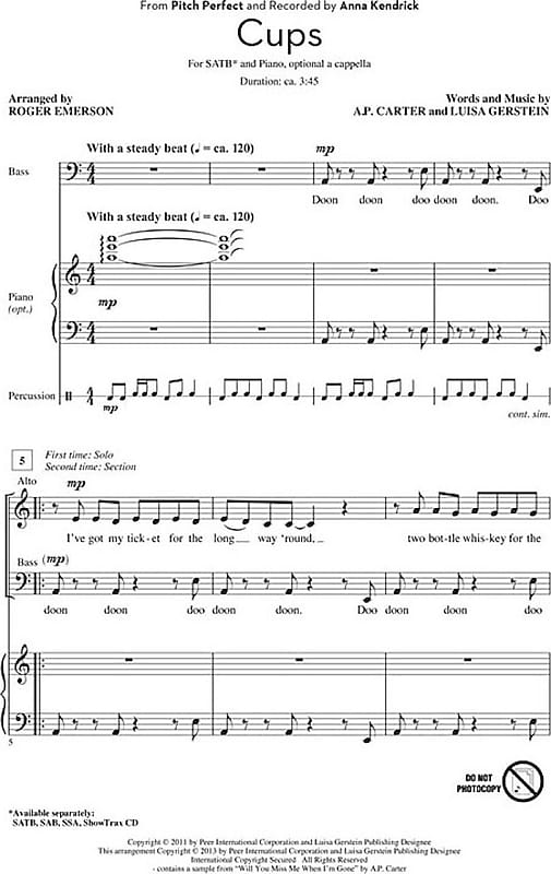 Cups - (from Pitch Perfect) | Reverb