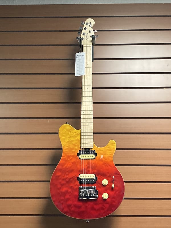 Sterling Axis AX-3 Quilt Maple in Spectrum Red | Reverb