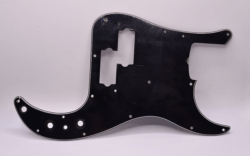 1977 Vintage Fender Precision Bass Pickguard ~Black~ PBass | Reverb