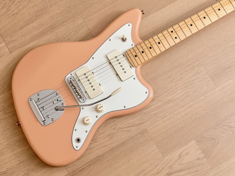 2021 Fender Hybrid II Jazzmaster Shell Pink & Maple Board, | Reverb