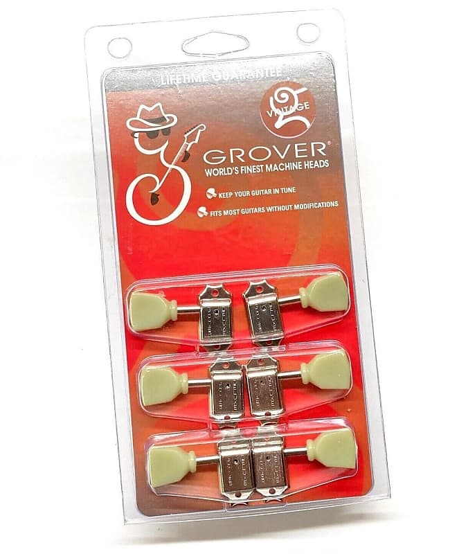Grover Nickel Keystone Guitar Tuners for Vintage Gibson® Les | Reverb