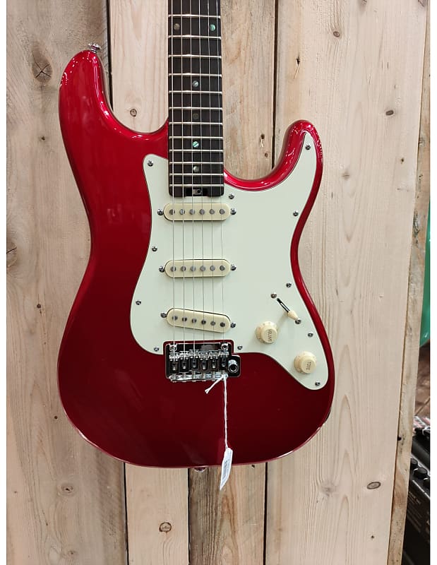 Schecter Traditional Route 66 Amarillo S/S/S Metal Red | Reverb