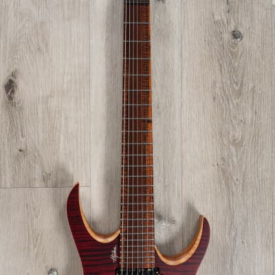 Mayones Hydra Elite 7 Headless 7-String Guitar, 3A Snakewood | Reverb