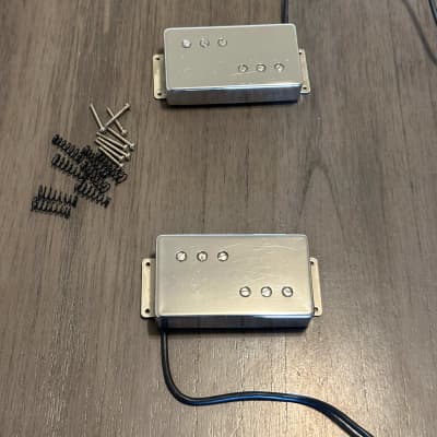 Mojotone '72 Wide Range Humbucker Pickup Chrome Pickup Set | Reverb