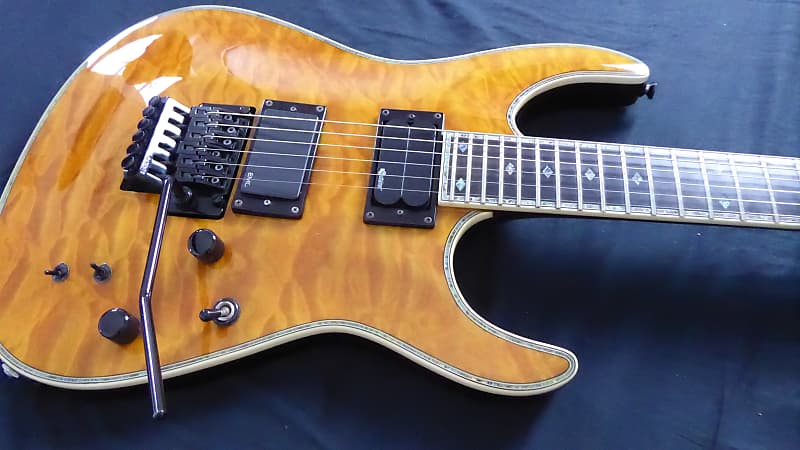 Fernandes Revolver Elite 2009 Lemon Drop Sustainer EMG Floyd | Reverb