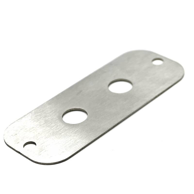 Farm Dual Output Jack Plate - Rectangular Titanium - | Reverb