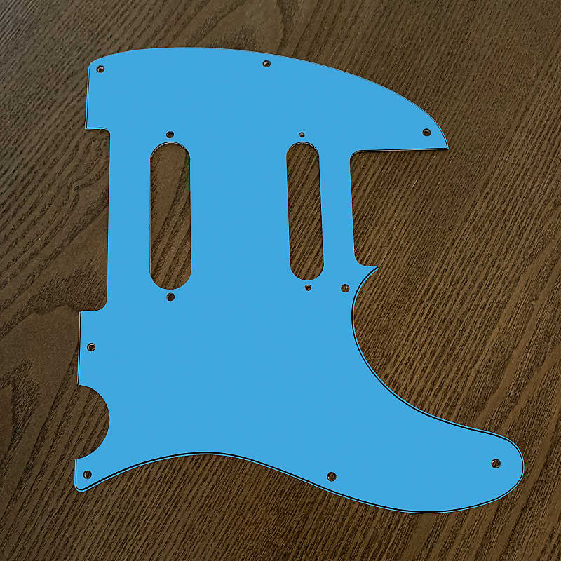 Electric Miami Blue Nashville Telecaster style Pickguard 2021 | Reverb