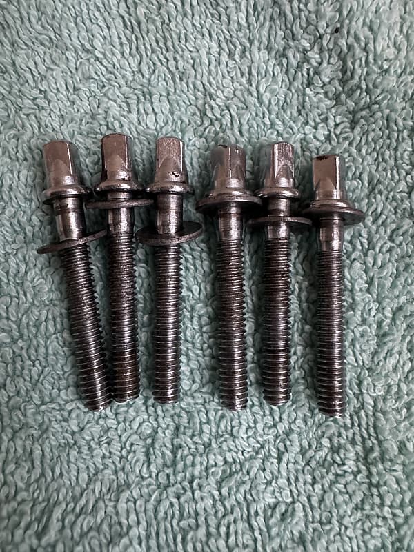 Rogers Lot of 6 Vintage 1.5” Tom Drum Tension Rods + Washers | Reverb